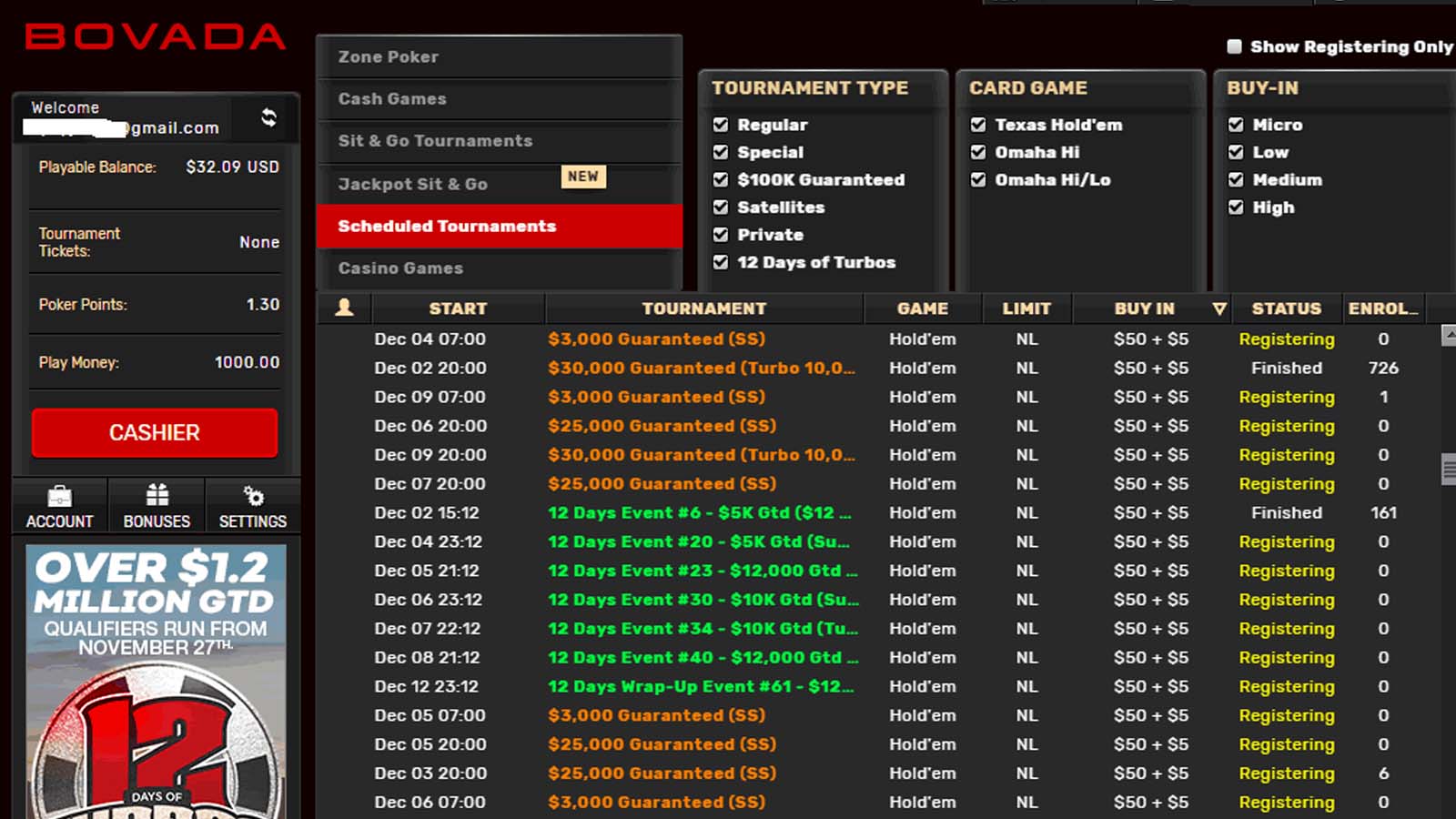 Don’t Miss Bovada’s $200k MonsterStack Poker Tournament